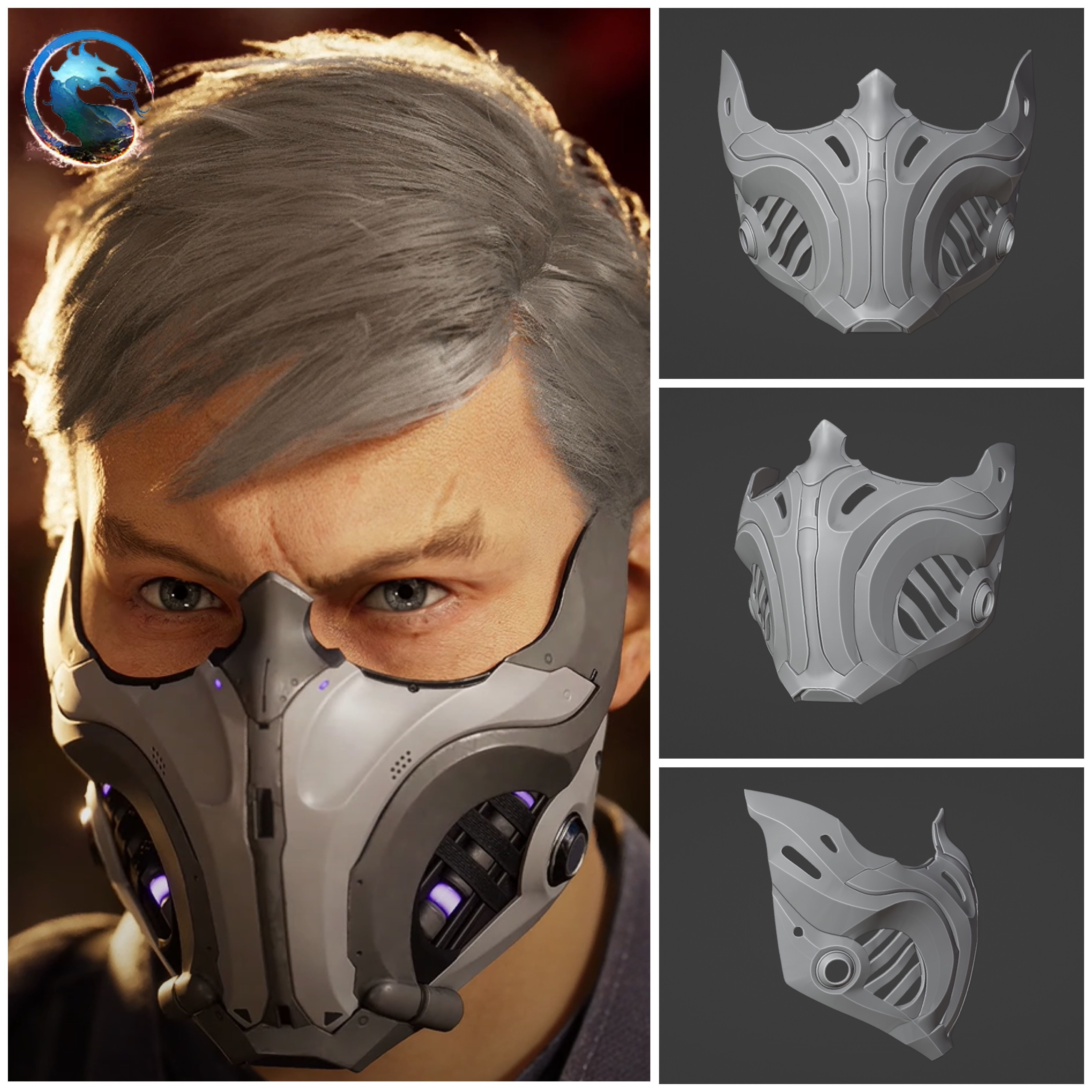 Smoke mask from MK1 - Nocturnal 3D model 3D printable | CGTrader