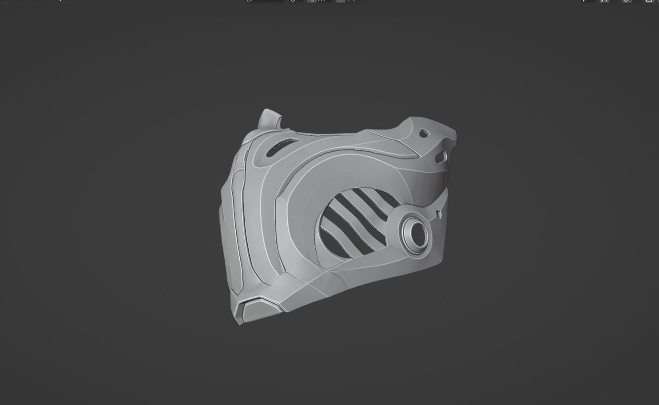 Smoke mask from MK1 - Nocturnal 3D model 3D printable | CGTrader