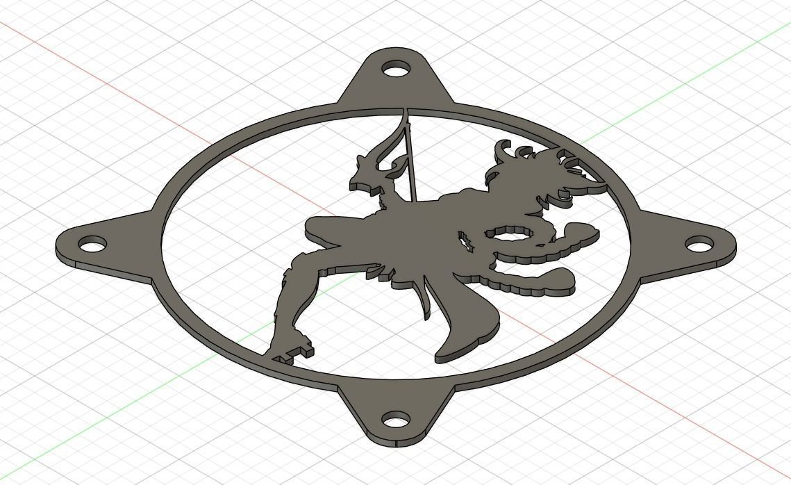 Genshin Impact Yoimiya PC fan cover 3D model 3D printable | CGTrader