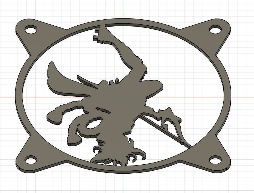 Genshin Impact Yoimiya PC fan cover 3D model 3D printable | CGTrader