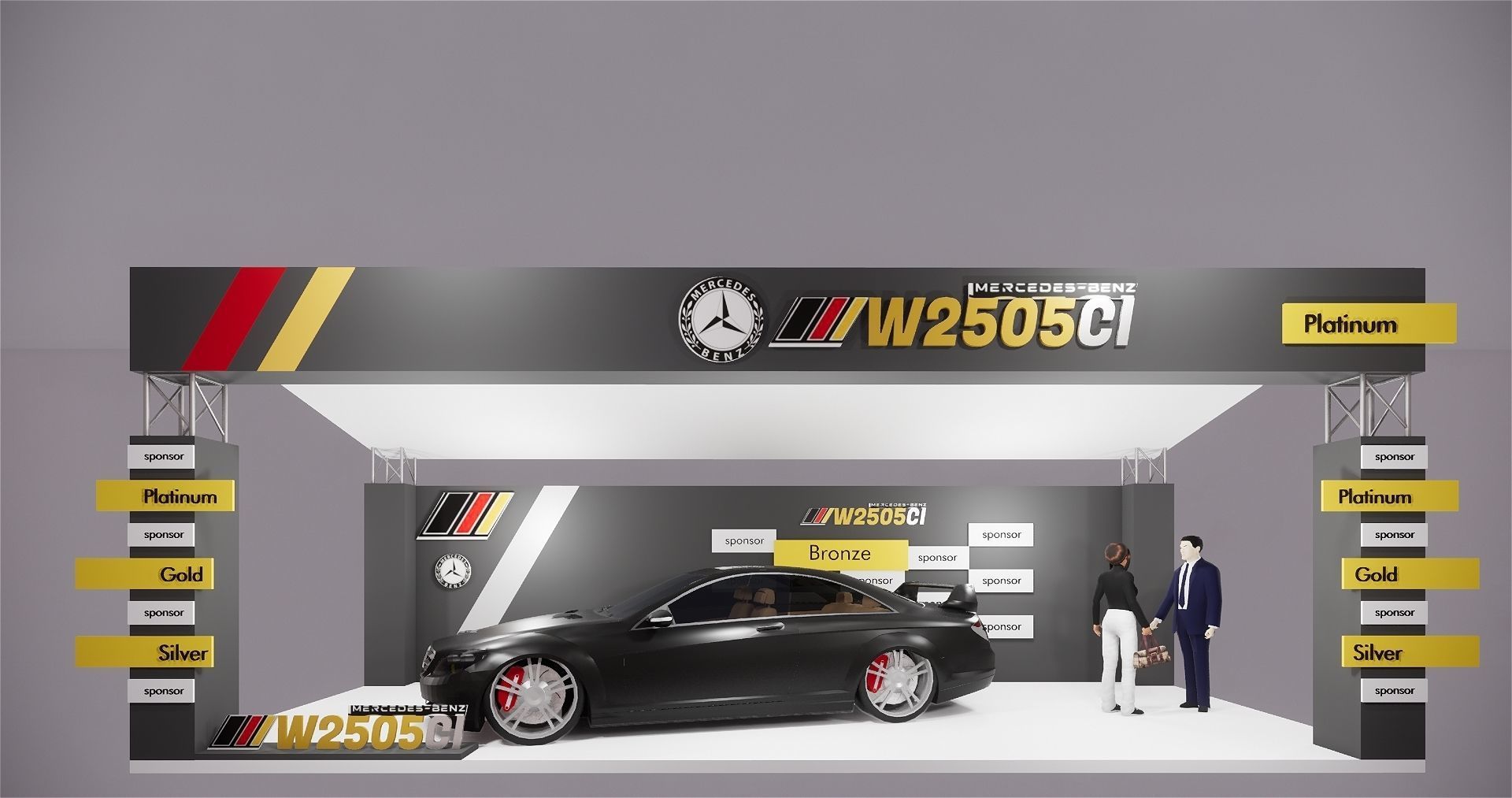 car show events 3D models with setting 3D model | CGTrader