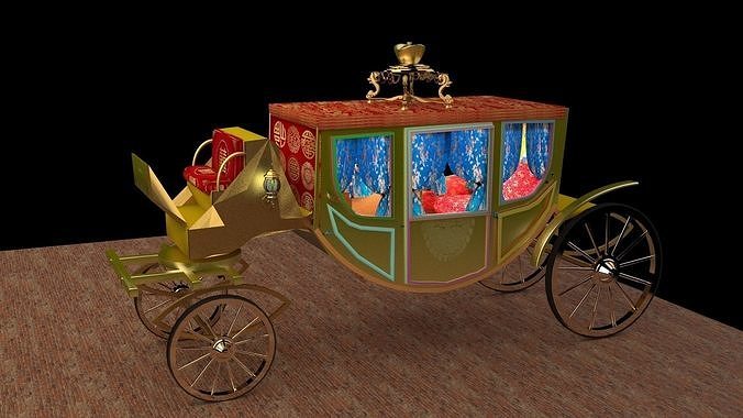 Chinese carriage 3D model | CGTrader