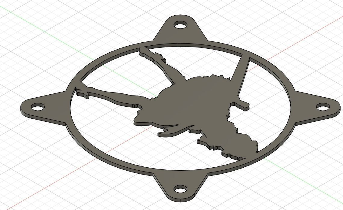 Genshin Impact Noelle PC fan cover 3D model 3D printable | CGTrader