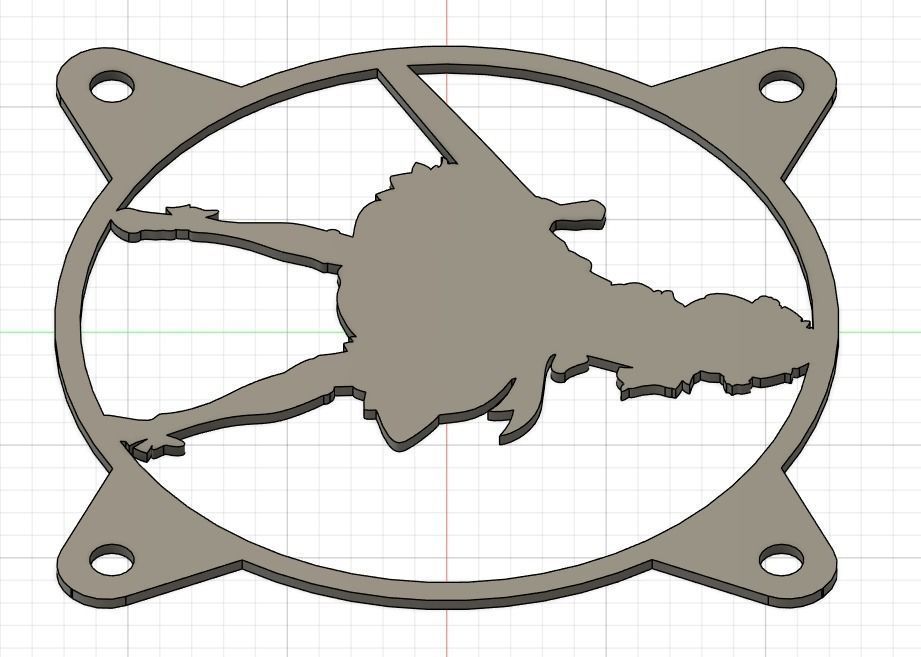 Genshin Impact Noelle PC fan cover 3D model 3D printable | CGTrader