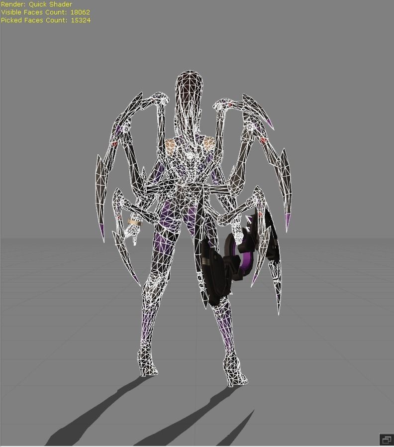 3D model Hanabi VENOM Nephila VR / AR / low-poly | CGTrader