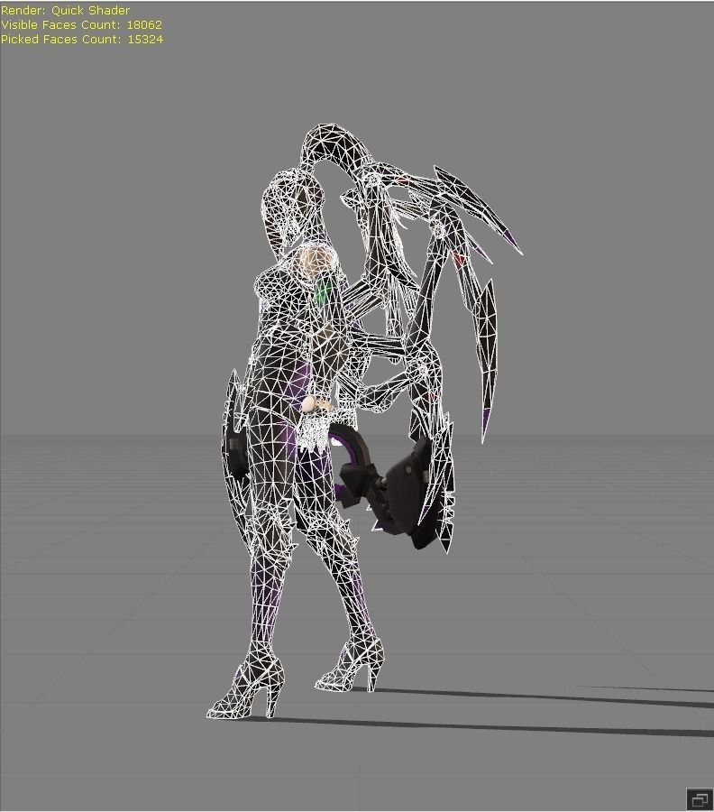 3D model Hanabi VENOM Nephila VR / AR / low-poly | CGTrader