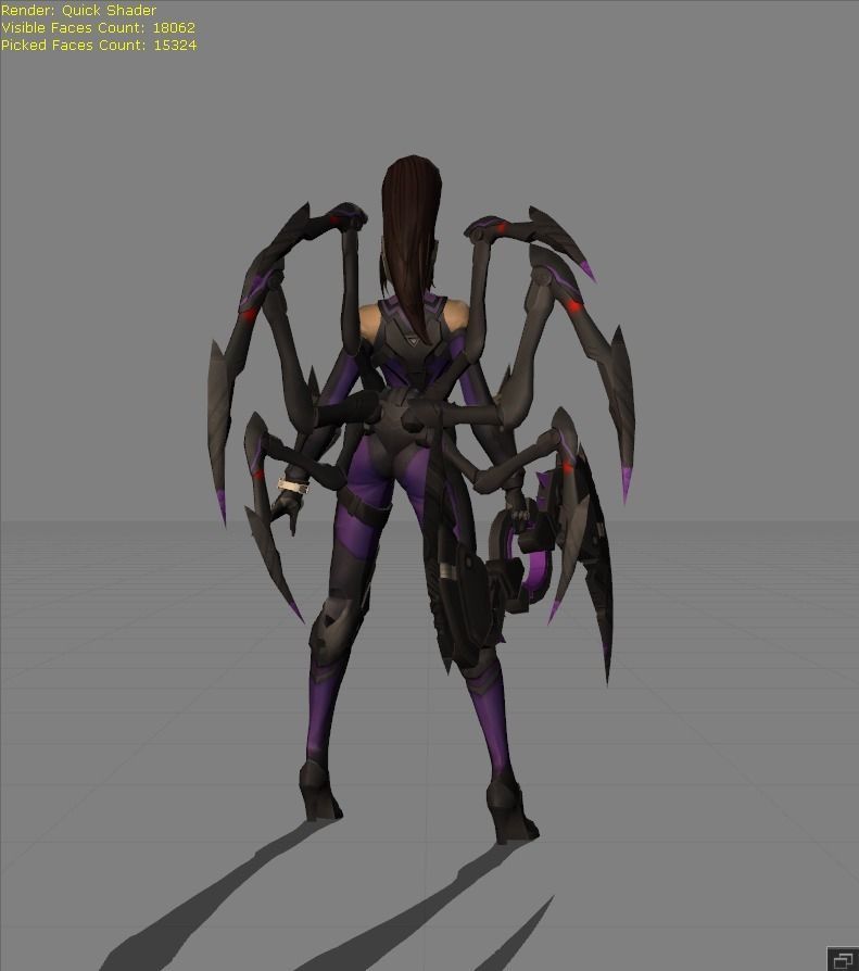 3D model Hanabi VENOM Nephila VR / AR / low-poly | CGTrader