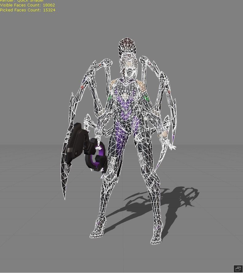 3D model Hanabi VENOM Nephila VR / AR / low-poly | CGTrader