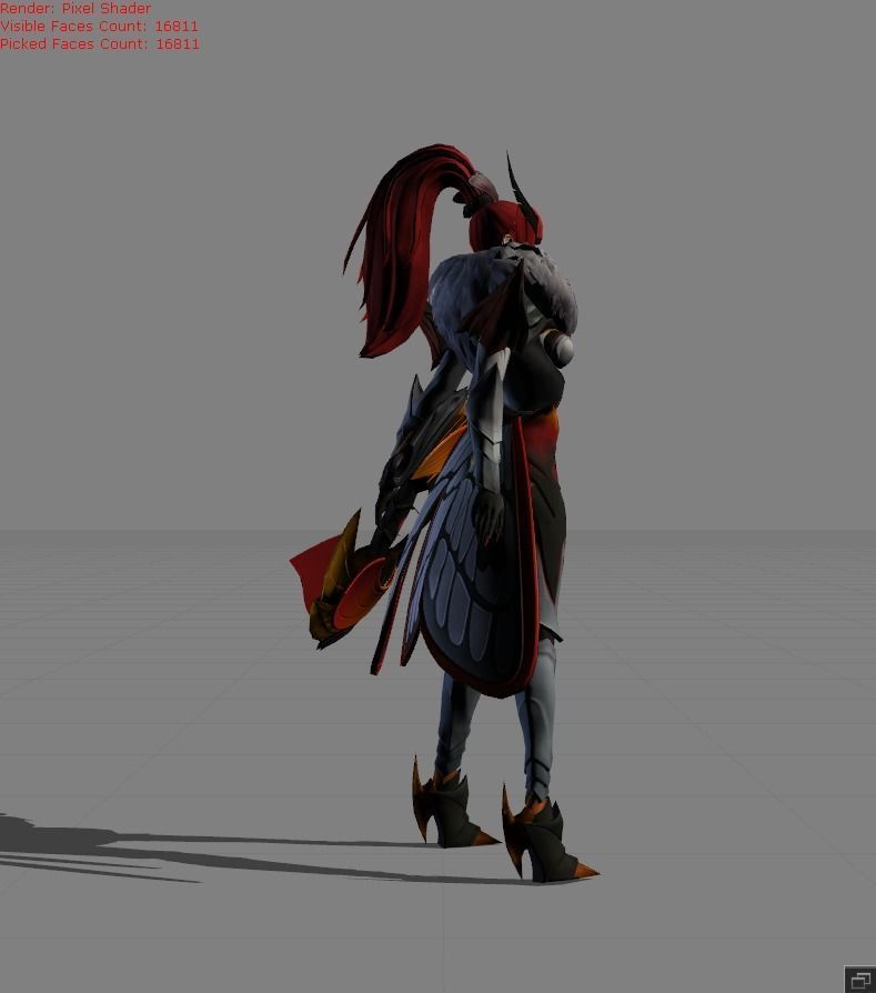 3D model Hanabi Fiery Moth VR / AR / low-poly | CGTrader