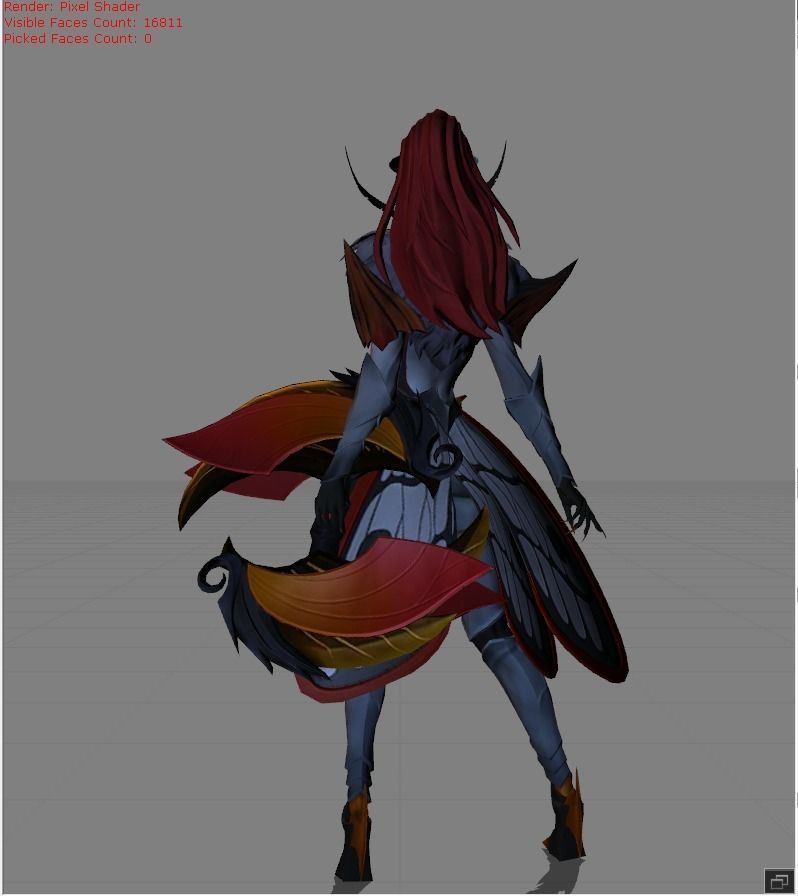 3D model Hanabi Fiery Moth VR / AR / low-poly | CGTrader