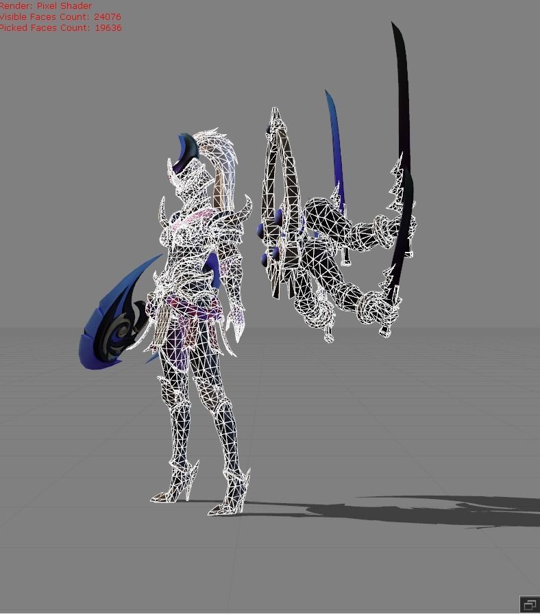 3D model Hanabi Rakshesha VR / AR / low-poly | CGTrader