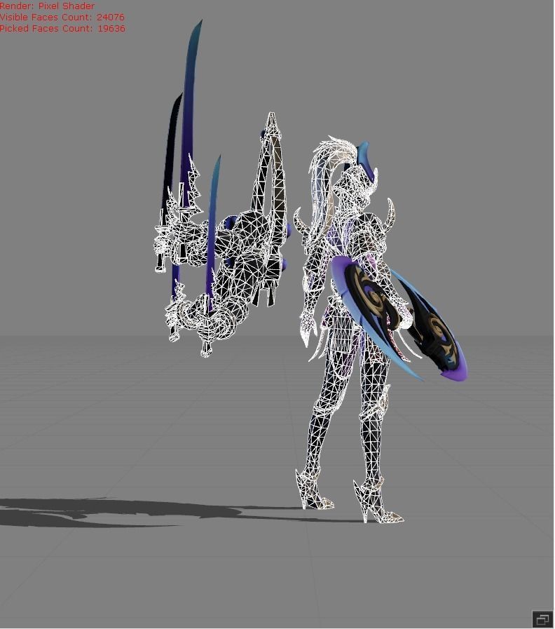 3D model Hanabi Rakshesha VR / AR / low-poly | CGTrader