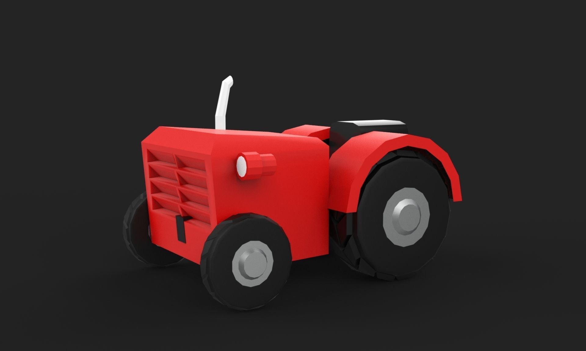 3D model Tractor VR / AR / low-poly | CGTrader