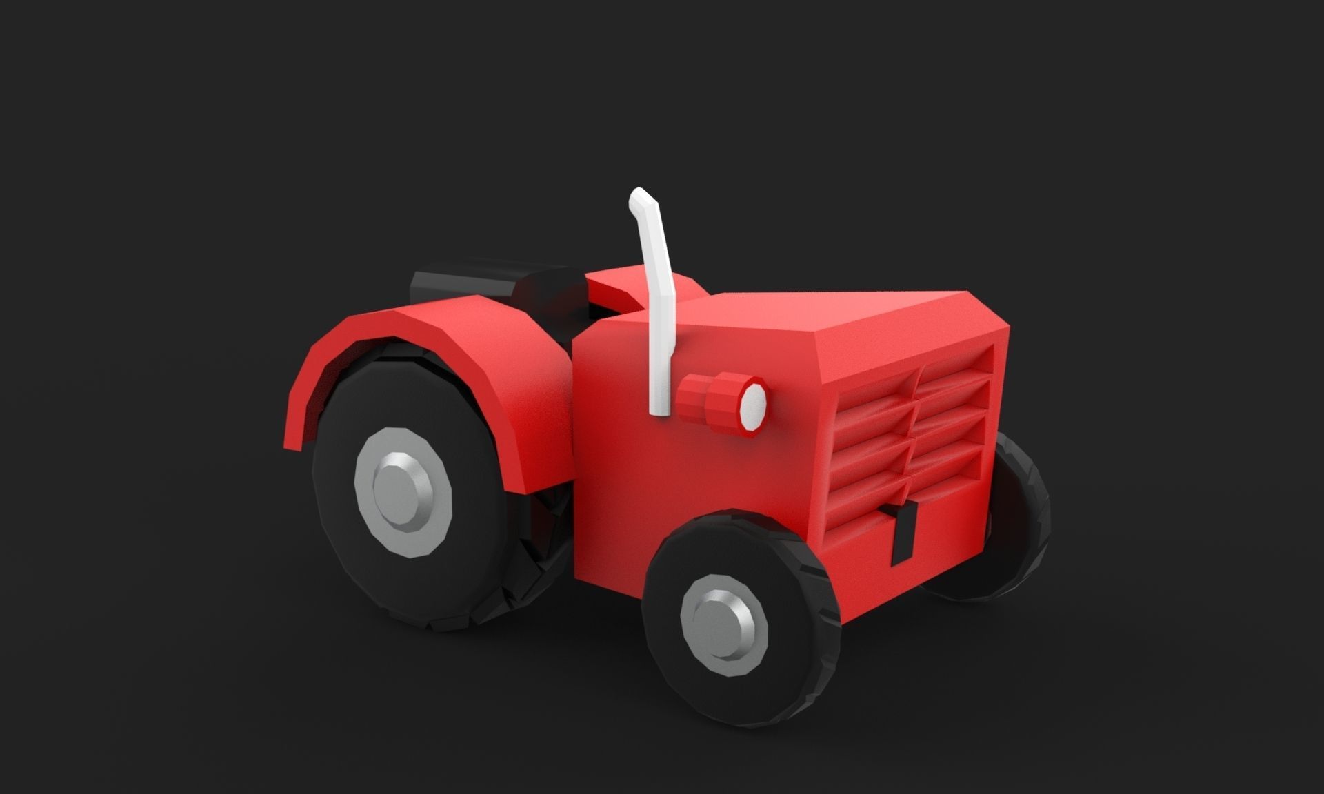3D model Tractor VR / AR / low-poly | CGTrader