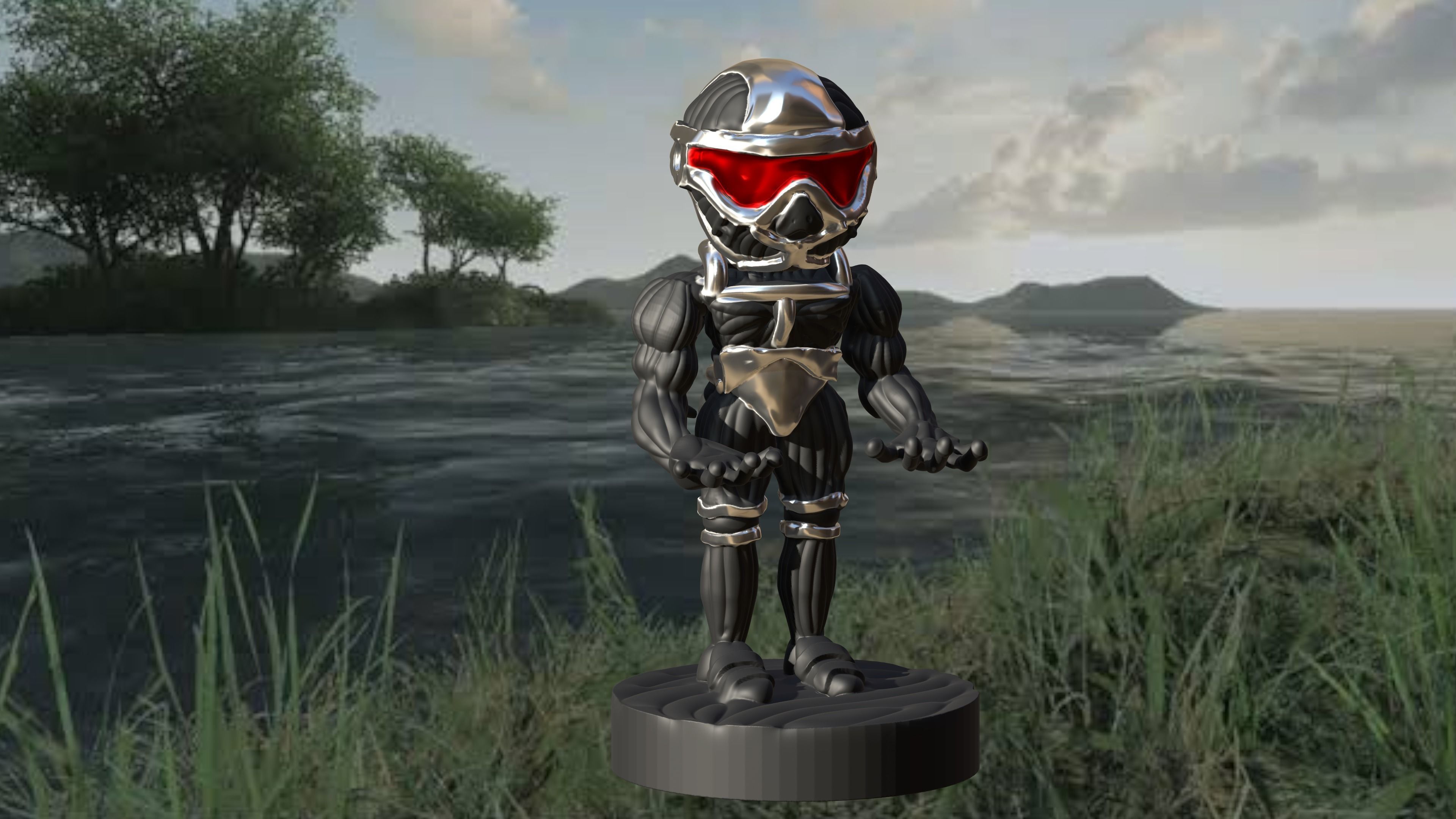 CRYSIS NANOSUIT SOLDIER JOYSTICK HOLDER 3D model 3D printable | CGTrader