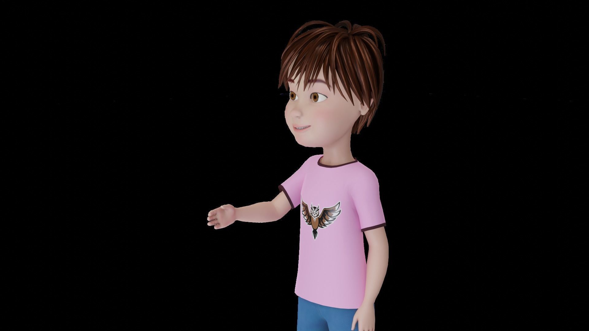 3D model Cartoon Boy Teen Rigged and Animated in Blender with Unity VR ...