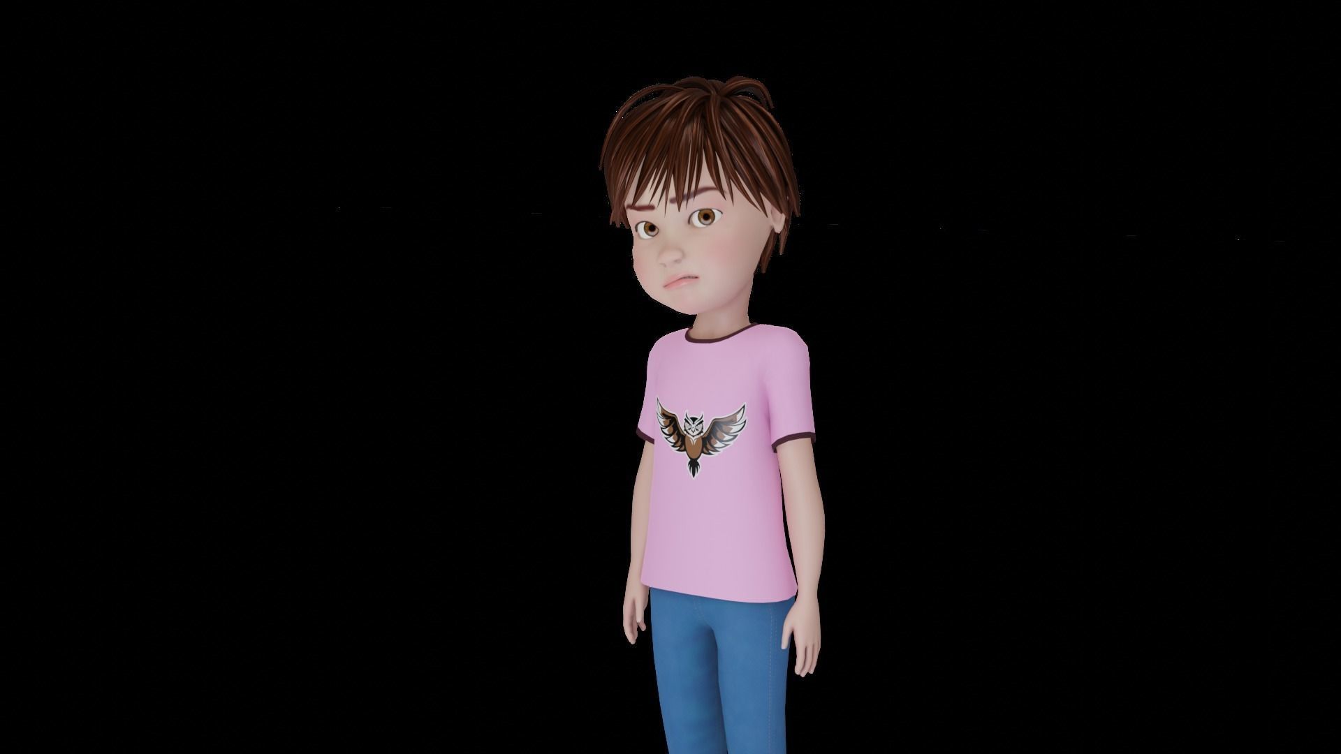3D model Cartoon Boy Teen Rigged and Animated in Blender with Unity VR ...