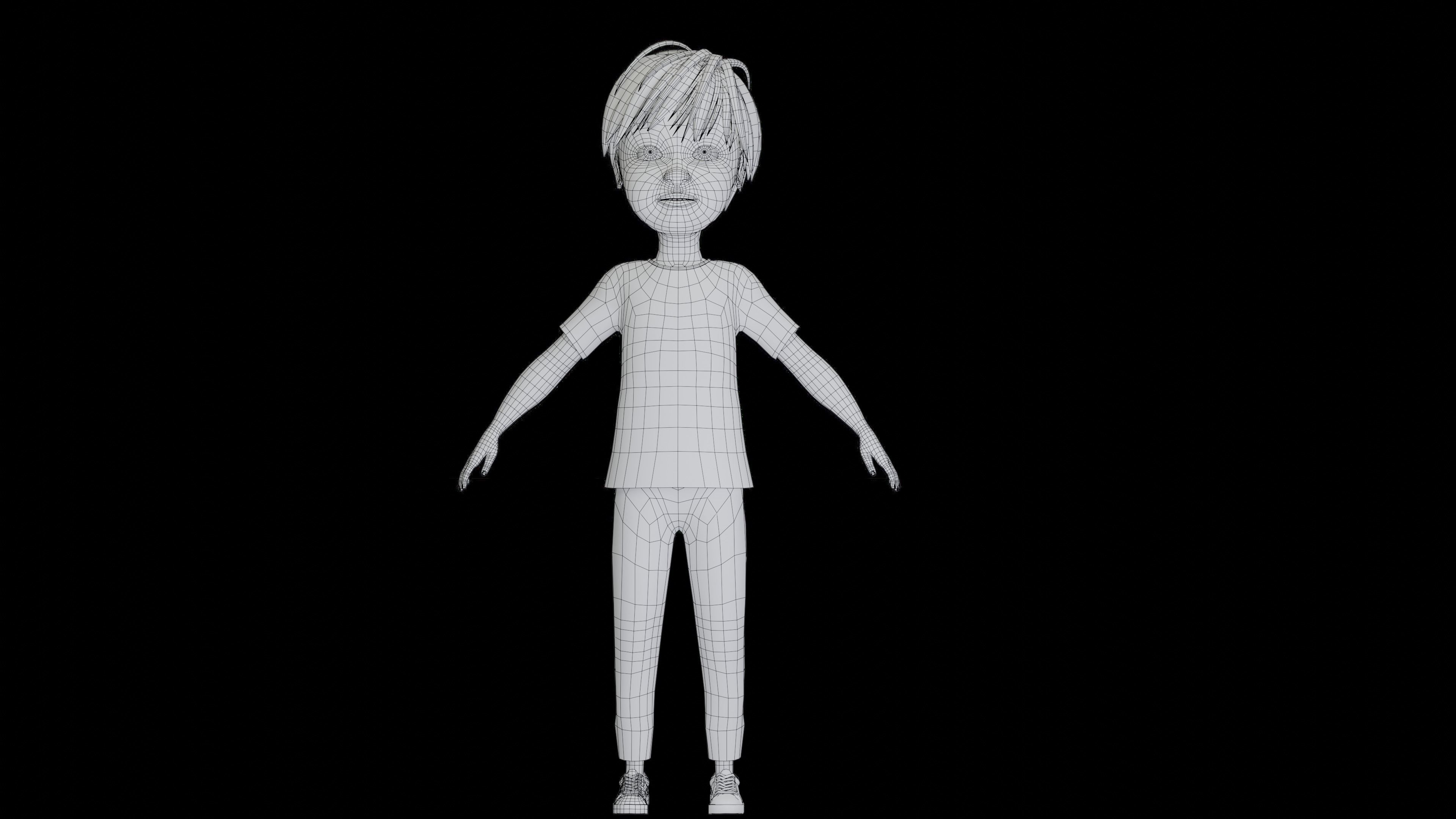 3D model Cartoon Boy Teen Rigged and Animated in Blender with Unity VR ...