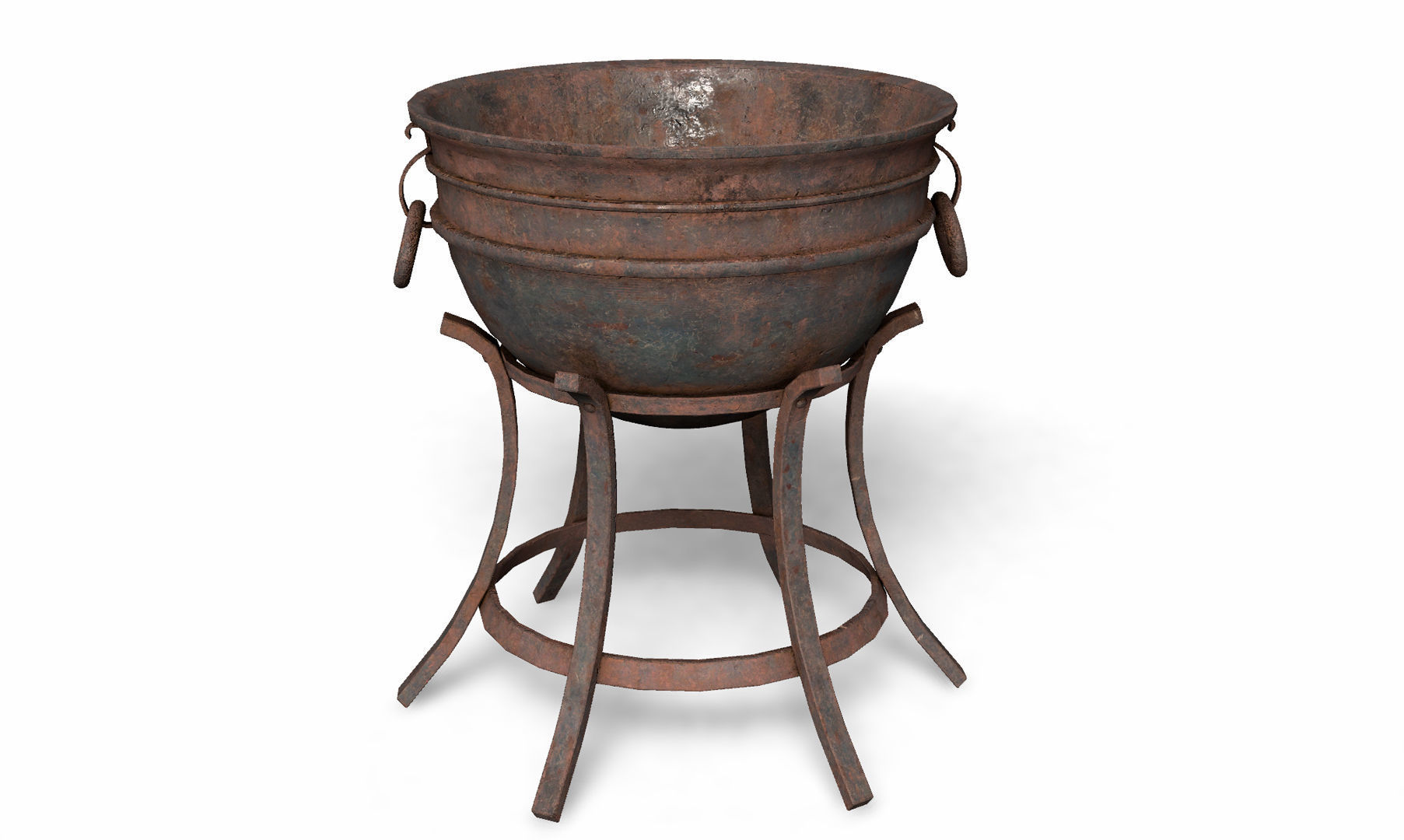 3D model Old Rusty Metal Medieval Fire Pit VR / AR / low-poly | CGTrader