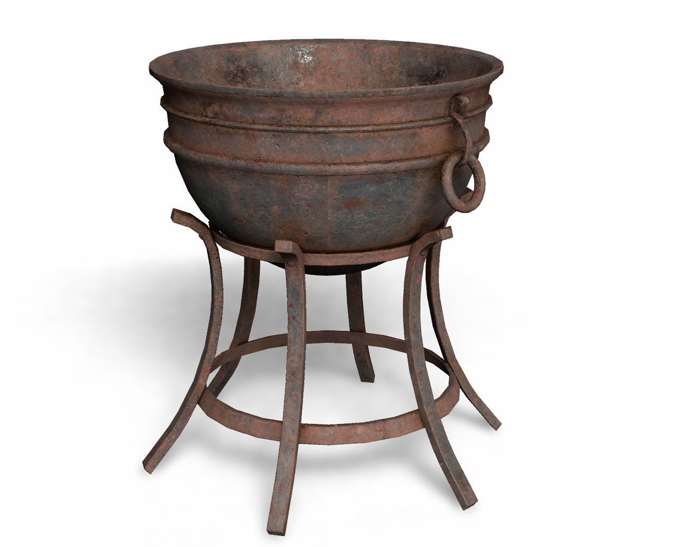 3D model Old Rusty Metal Medieval Fire Pit VR / AR / low-poly | CGTrader