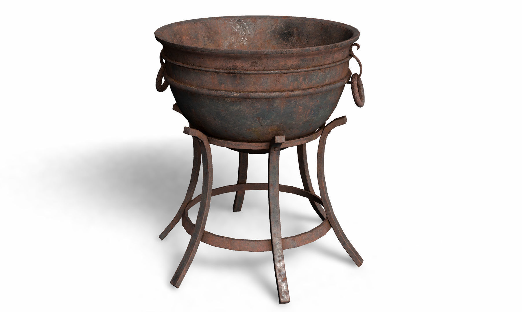 3D model Old Rusty Metal Medieval Fire Pit VR / AR / low-poly | CGTrader