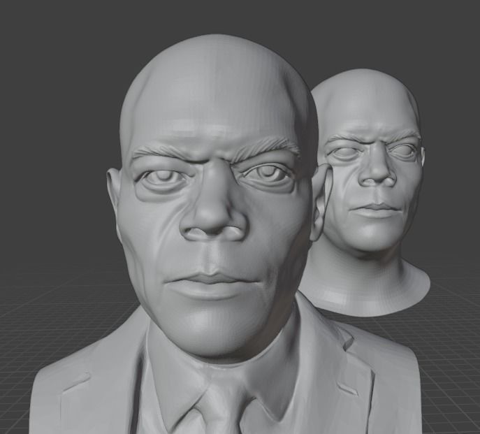 Samuel Leroy Jackson 3D model 3D printable | CGTrader