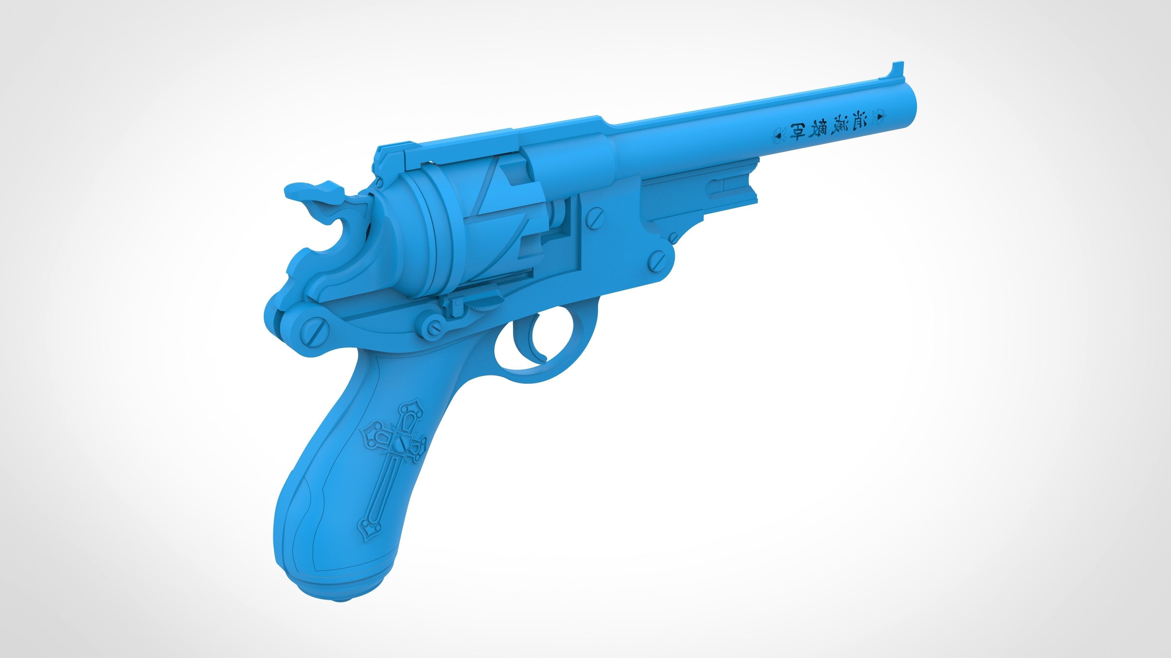 Revolver from the movie Van Helsing 2004 3d model 3D model | CGTrader