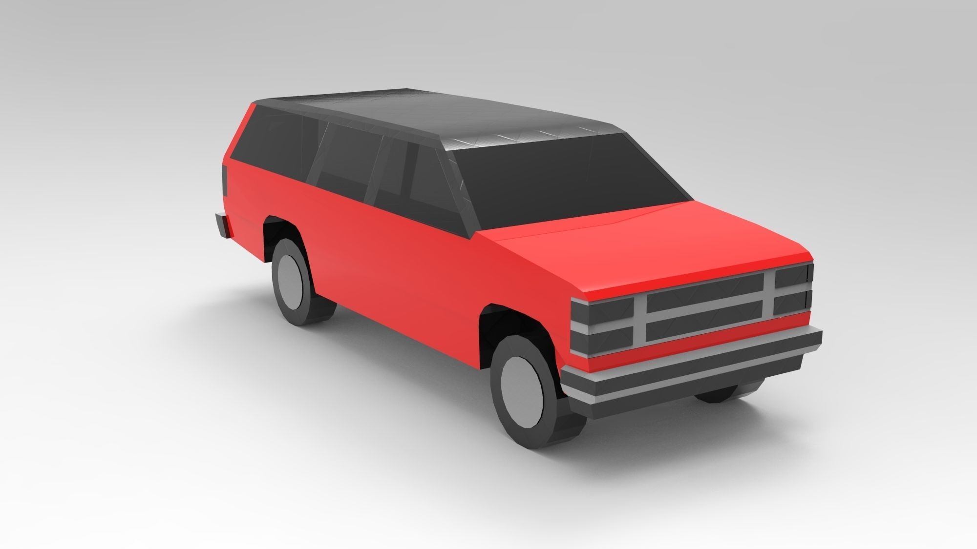3D model Minivan Low poly VR / AR / low-poly | CGTrader
