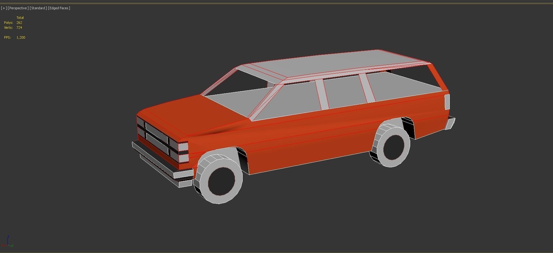 3D model Minivan Low poly VR / AR / low-poly | CGTrader