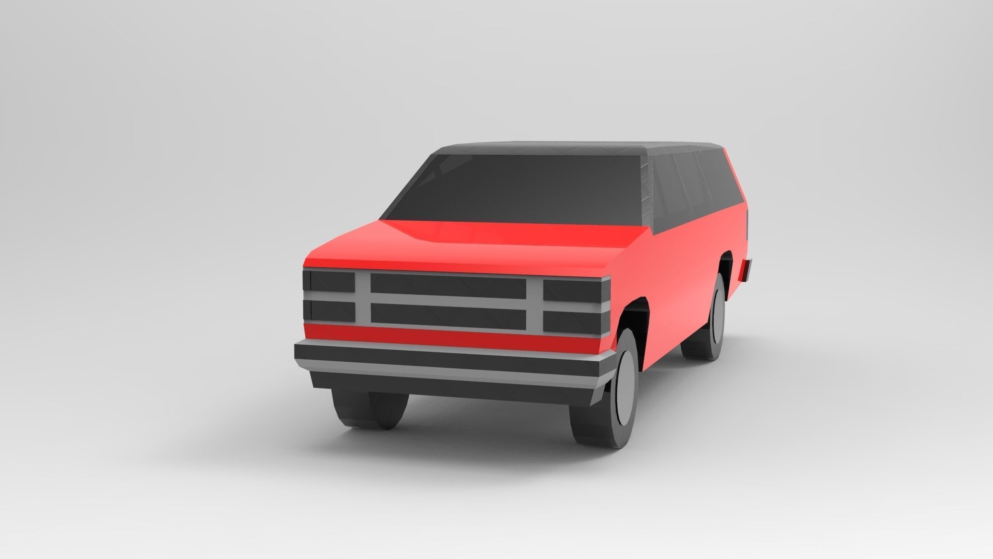 3D model Minivan Low poly VR / AR / low-poly | CGTrader