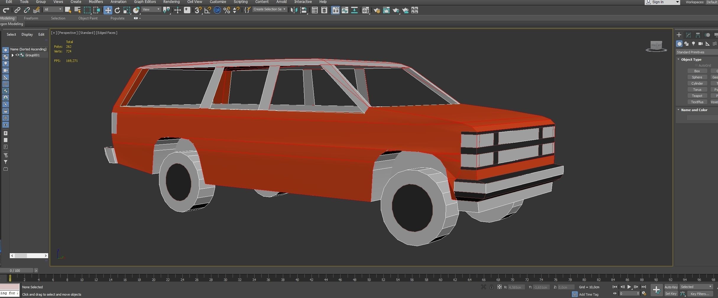 3D model Minivan Low poly VR / AR / low-poly | CGTrader