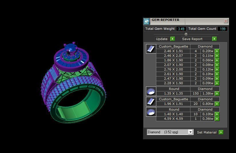 Rings 3D model 3D printable | CGTrader