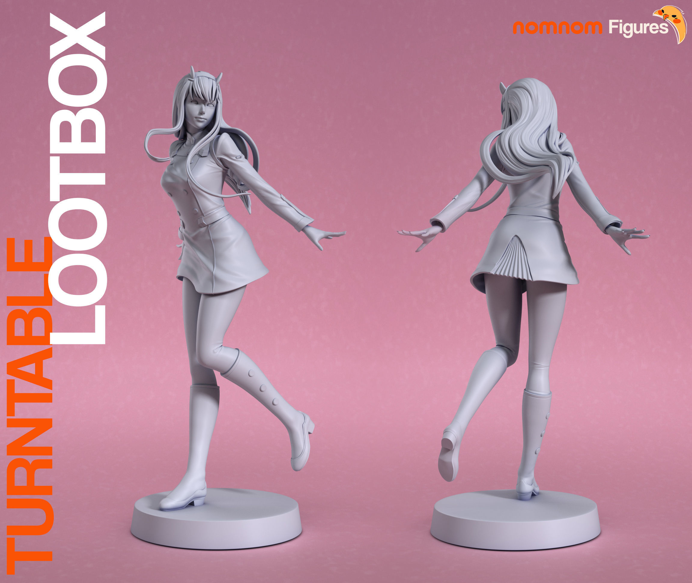 Zero Two - Darling in the FRANXX 3D model 3D printable | CGTrader