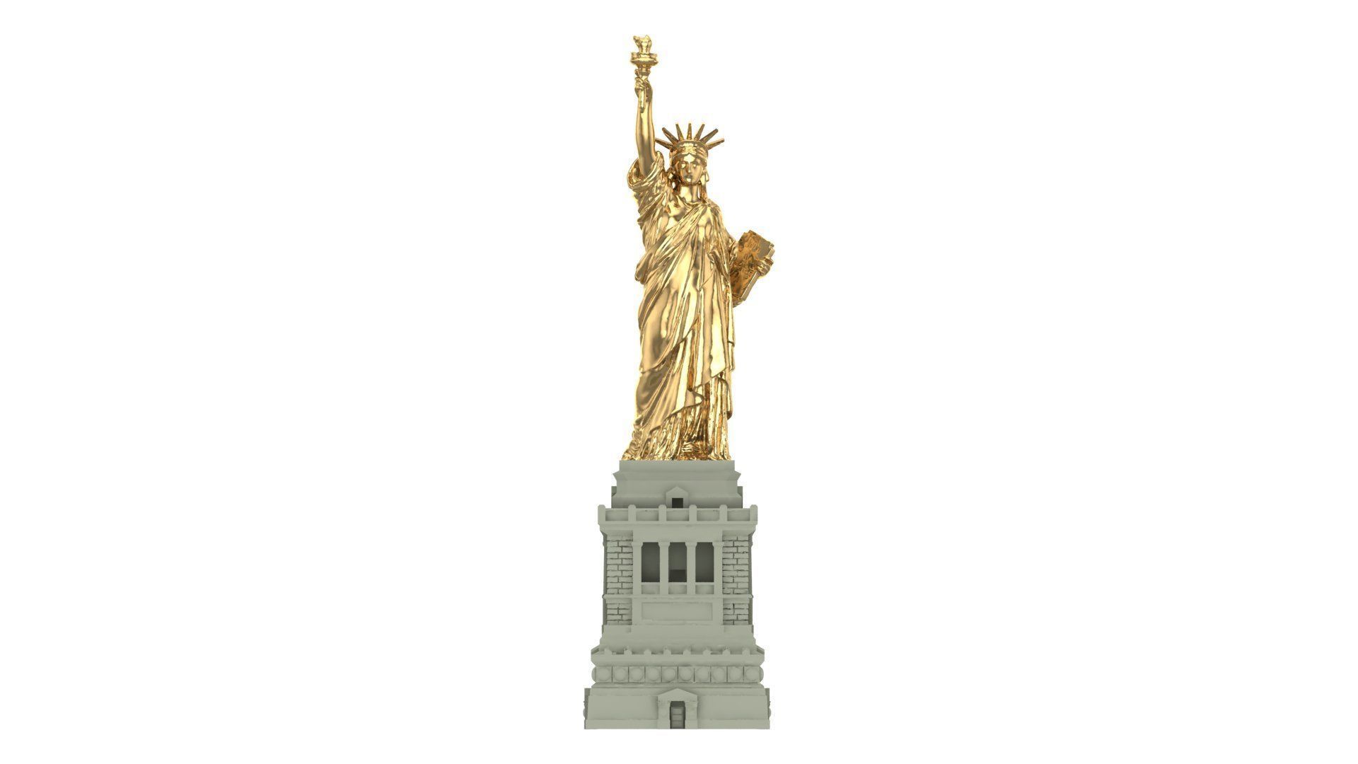 Lady Liberty Tower 3d Model 3d Printable Cgtrader