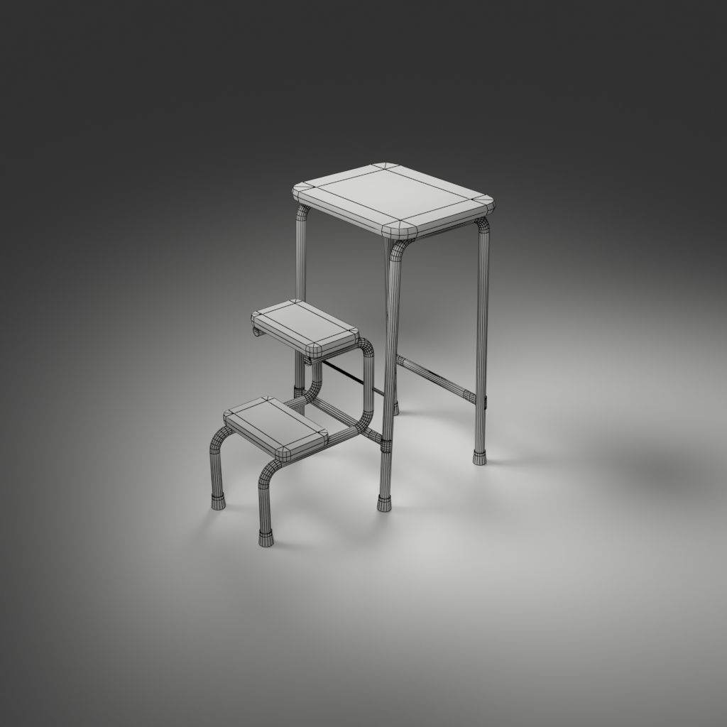 3D model Old Kitchen Steps VR / AR / low-poly | CGTrader