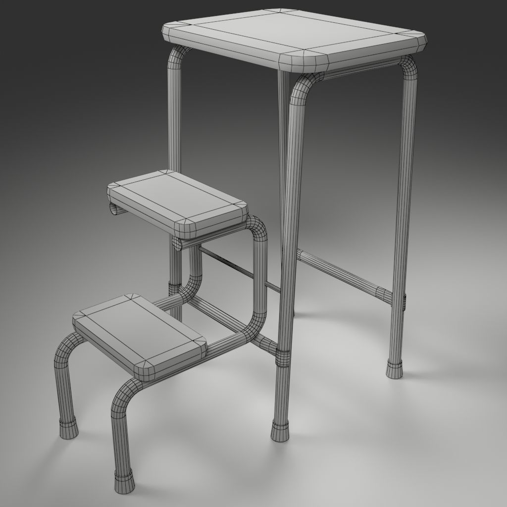 3D model Old Kitchen Steps VR / AR / low-poly | CGTrader