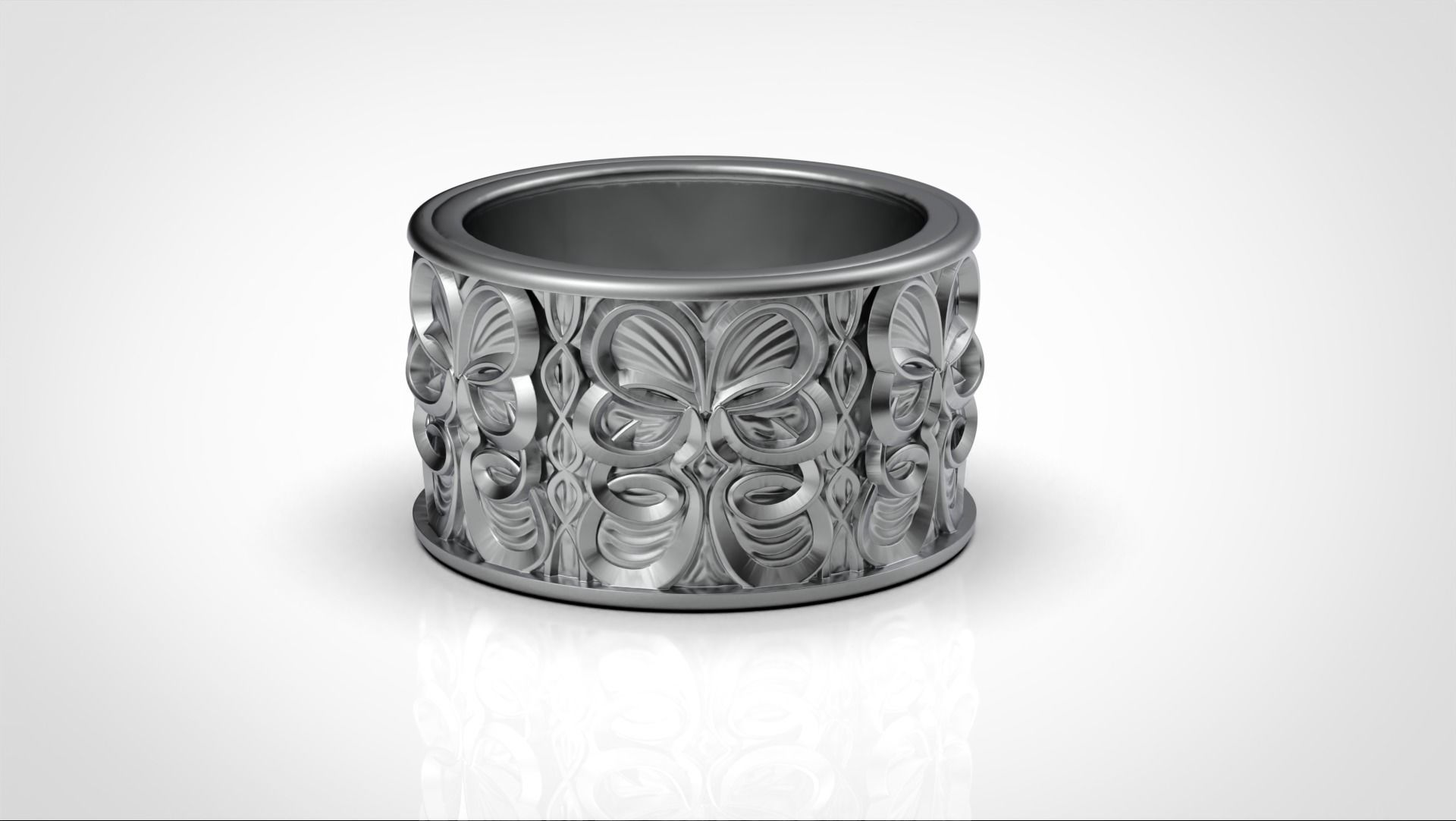 ENGRAVED RING PRINTABLE 3D model 3D printable | CGTrader