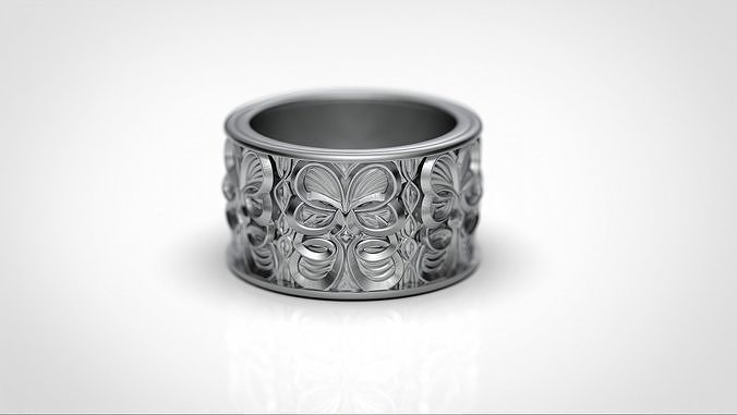 ENGRAVED RING PRINTABLE 3D model 3D printable | CGTrader