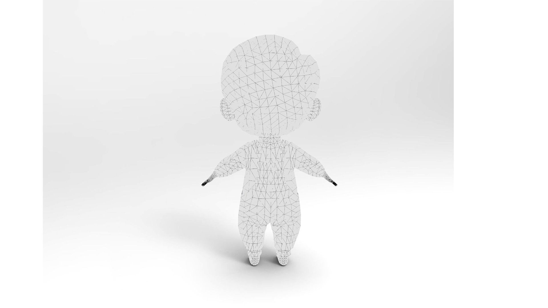 3D model Cartoon Boy Full Rigged and Animated in Blender with Unity VR ...