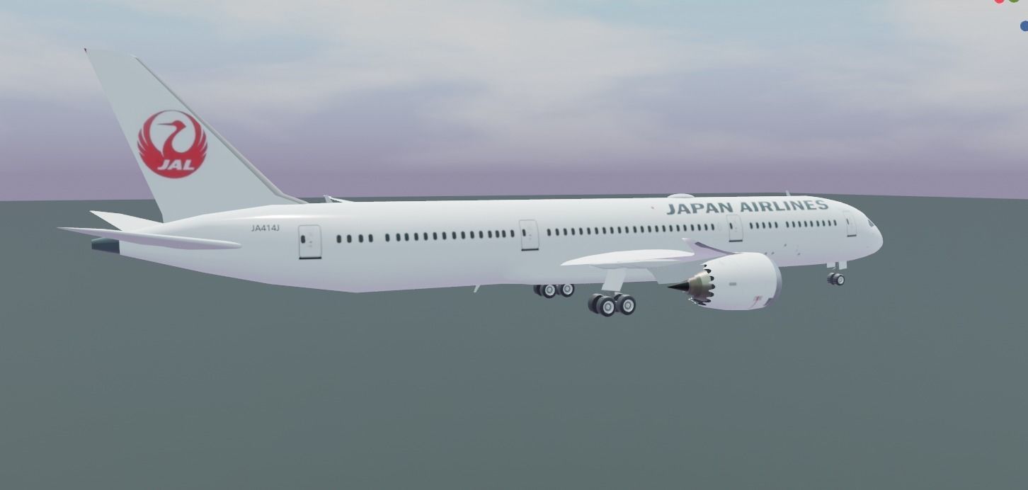 3D model Japan Airlines Boeing 787-9 3D Model VR / AR / low-poly | CGTrader
