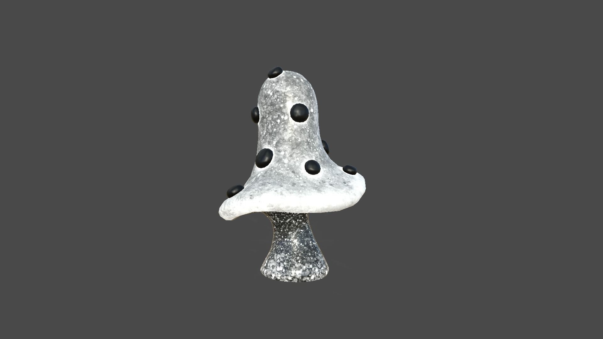 3D model Fantasy Mushroom B10 Black - Scene Backdrop Design VR / AR ...