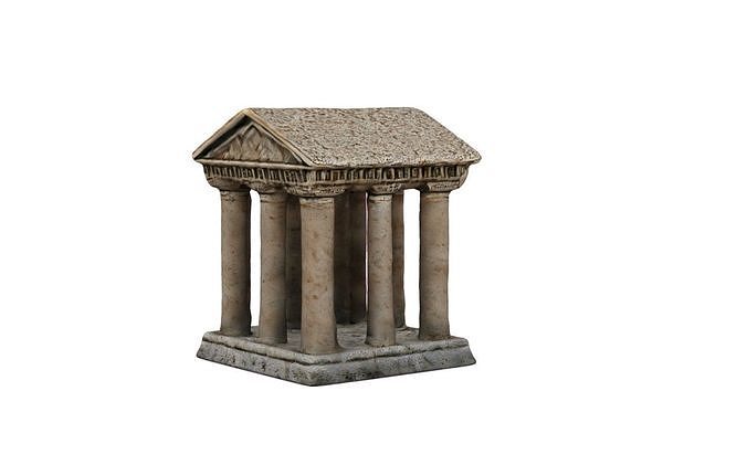 Ancient Pillars of Wisdom Classical Greek Temple Model 3D model | CGTrader