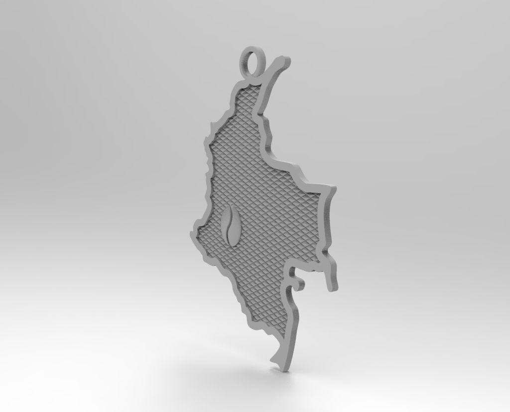 mapa Colombia 3D model 3D printable | CGTrader