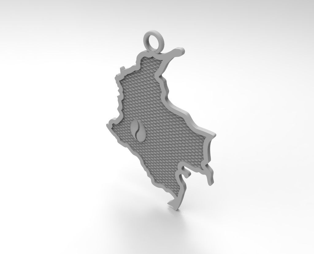 mapa Colombia 3D model 3D printable | CGTrader