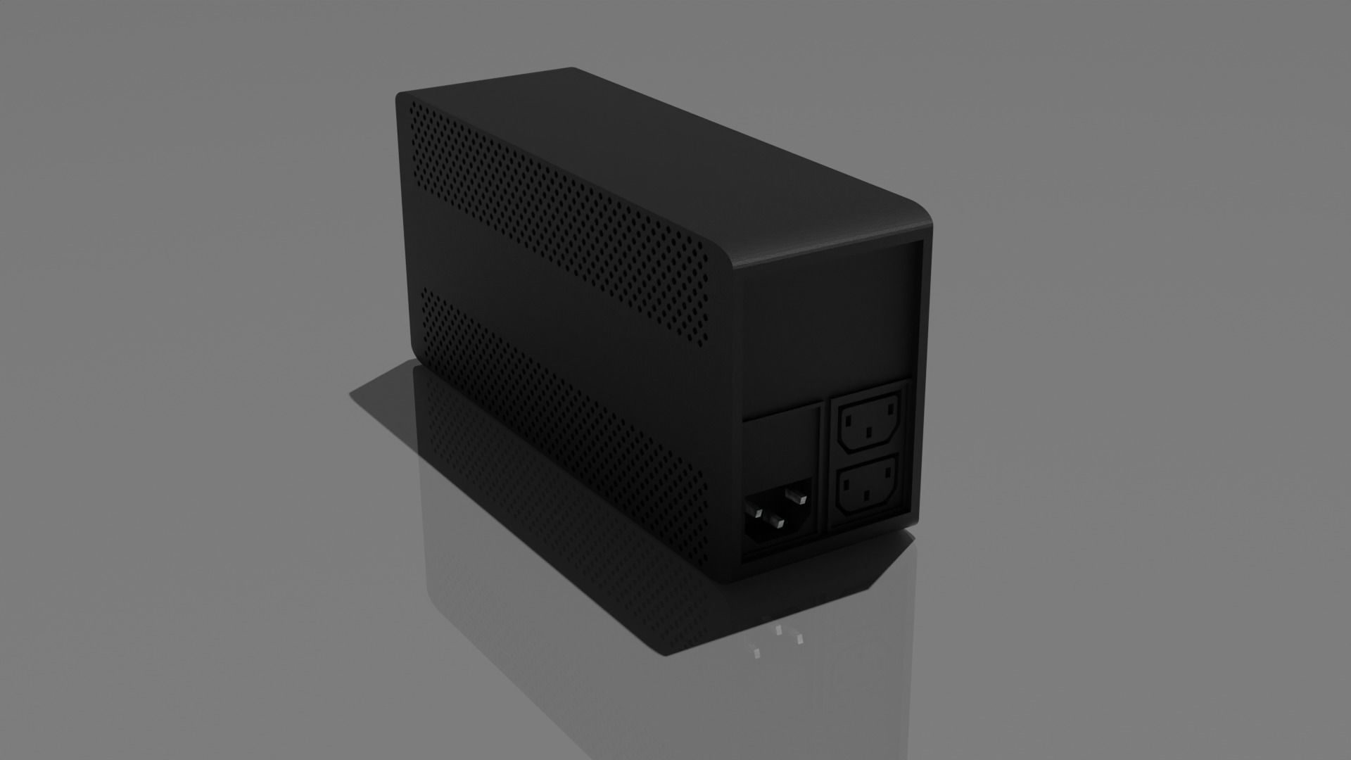 Black UPS 3D model | CGTrader