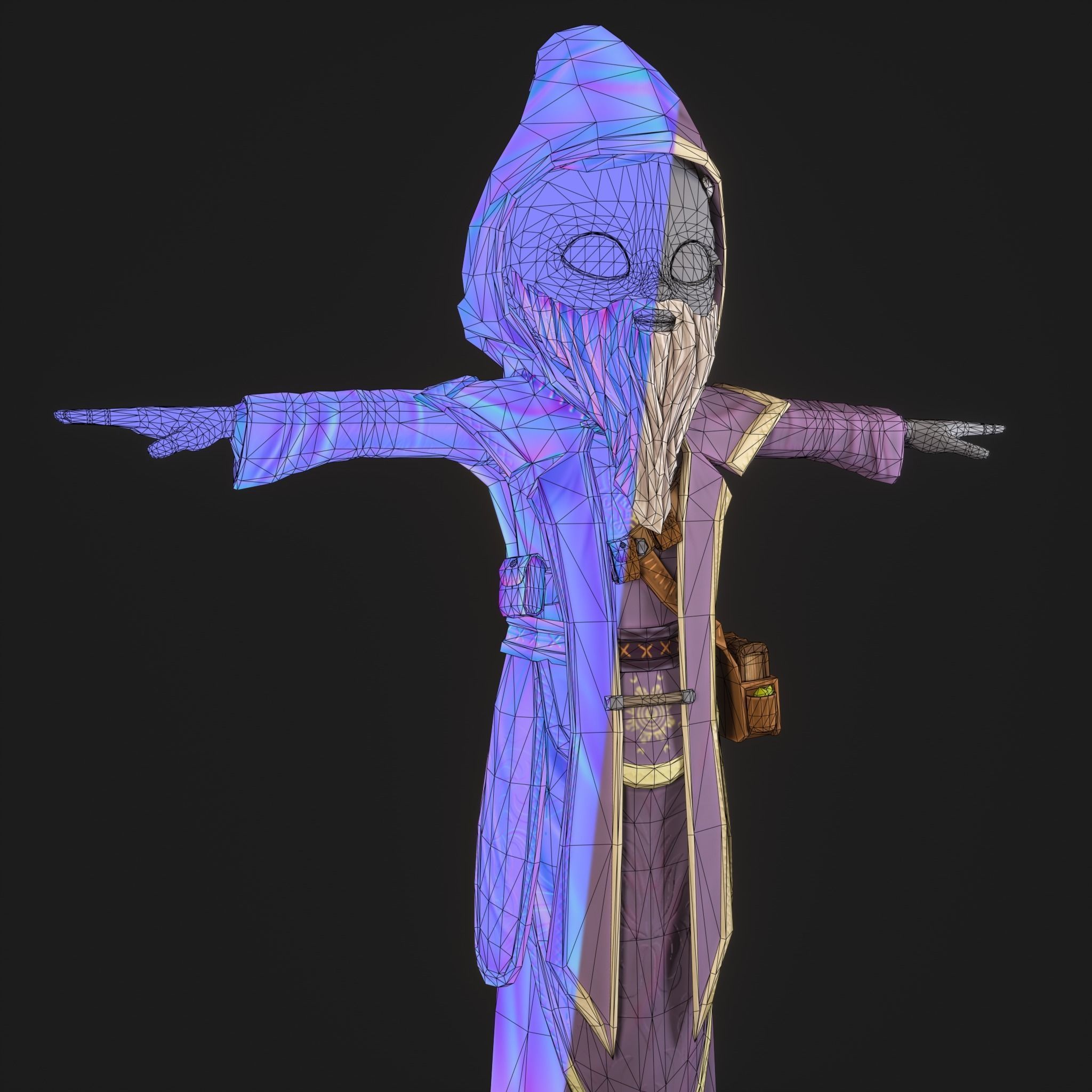 3D model Stylized Wizard 3D VR / AR / low-poly | CGTrader