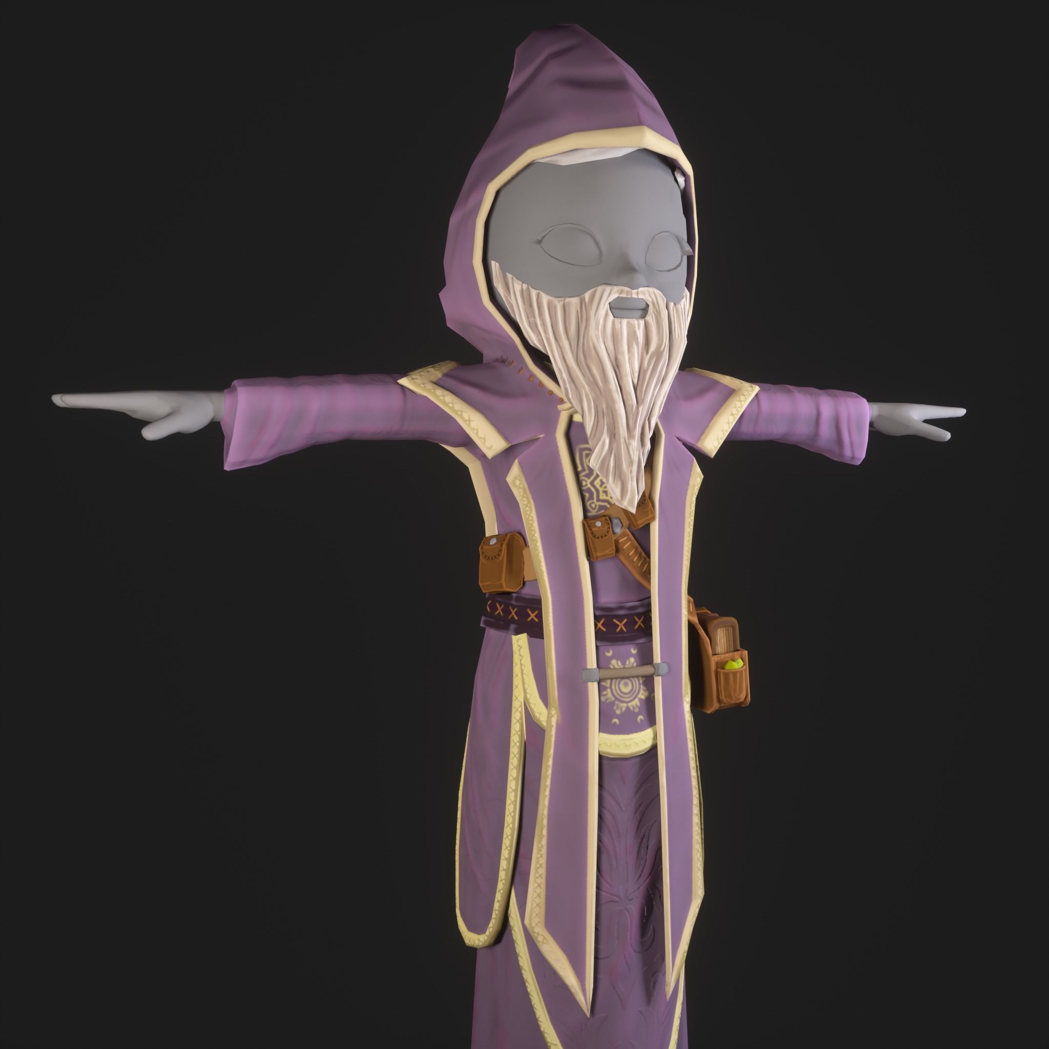 3D model Stylized Wizard 3D VR / AR / low-poly | CGTrader