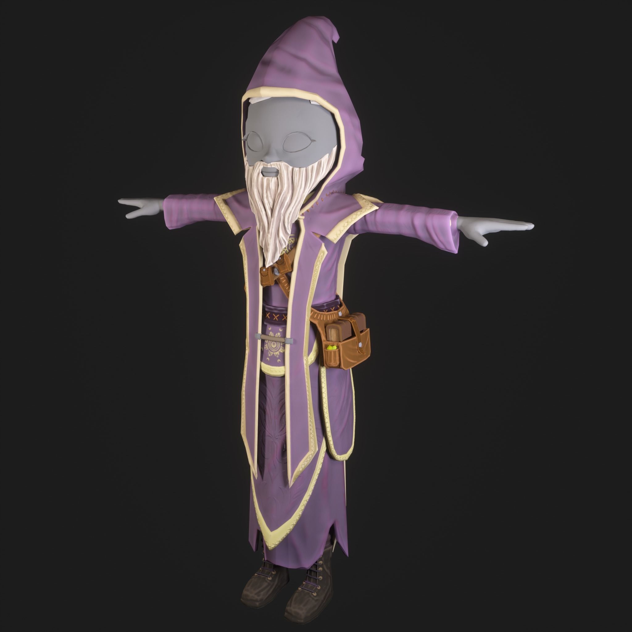 3D model Stylized Wizard 3D VR / AR / low-poly | CGTrader