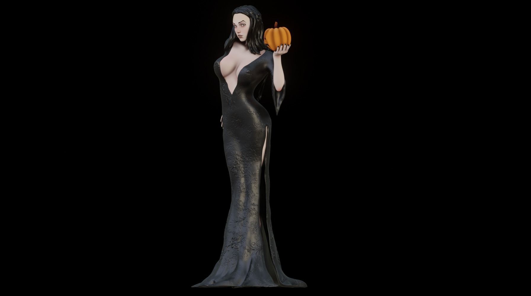 Morticia Addams - 1TO10 STL FILE 3D PRINT MODEL 3D model 3D printable ...