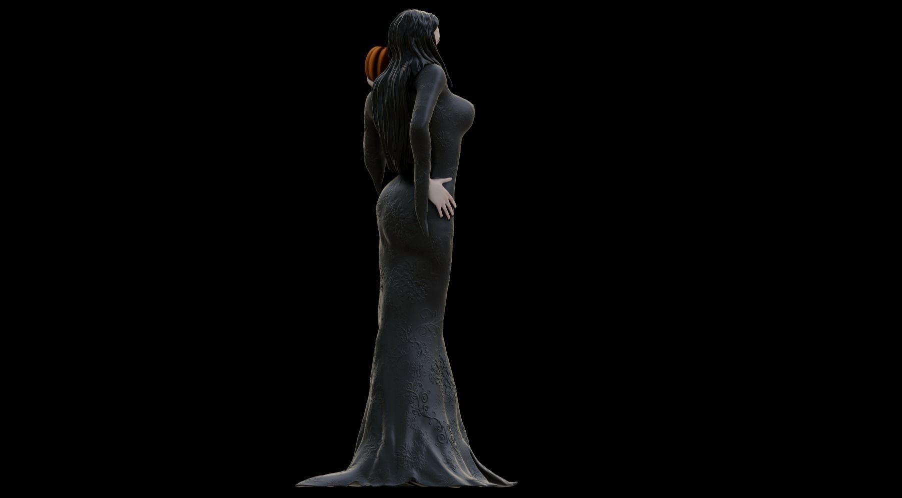 Morticia Addams - 1TO10 STL FILE 3D PRINT MODEL 3D model 3D printable ...